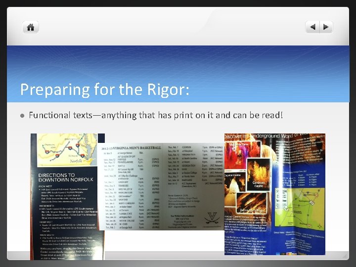 Preparing for the Rigor Question stems on Moodle