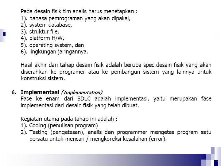 ANALISIS SISTEM INFORMASI Rekomendasi Alternatif Solusi Pengembangan Sistem