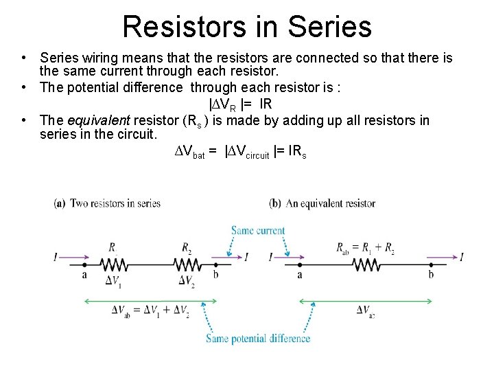 Electric Circuits Ohms Law The relationship between the