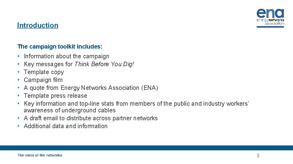 Think Before You Dig Campaign toolkit 20 October