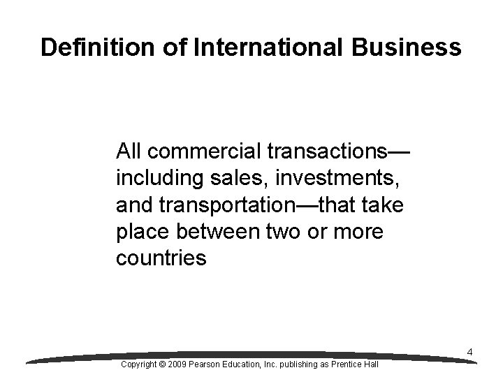 International Business Part One Background For International Business