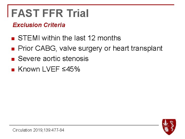 Coronary Angiography Derived FFR William F Fearon MD