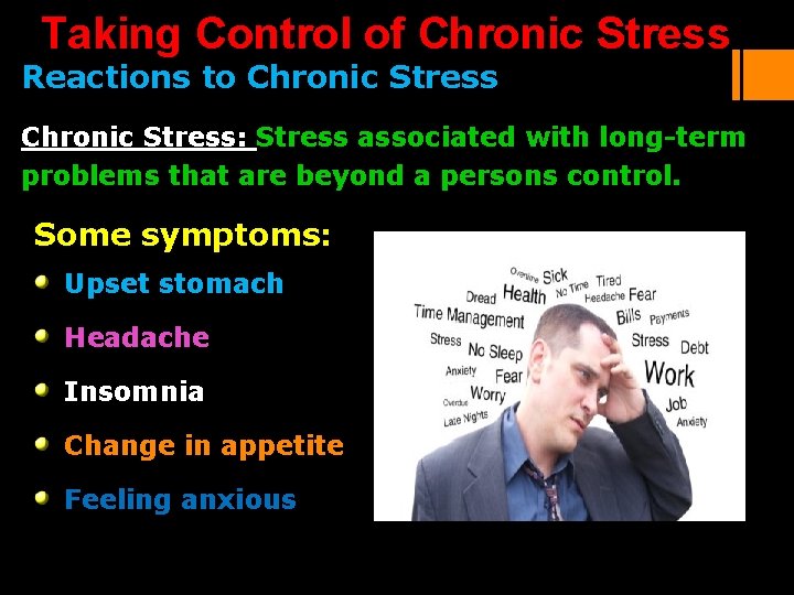 CHAPTER 8 Managing Stress and Anxiety Lesson 1