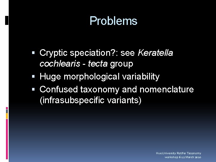 Rotifer Identification The Brachionidae Hue University Rotifer Taxonomy