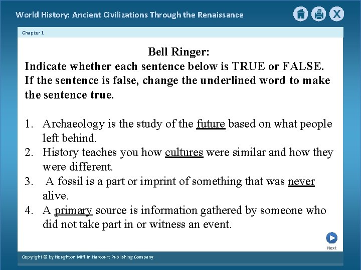 World History Ancient Civilizations Through the Renaissance Chapter