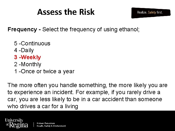 Chemical Laboratory Safety Training Part 7 Risk Assessment