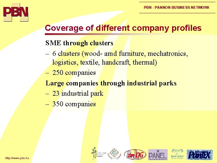 PBN PANNON BUSINESS NETWORK Business Development Network West