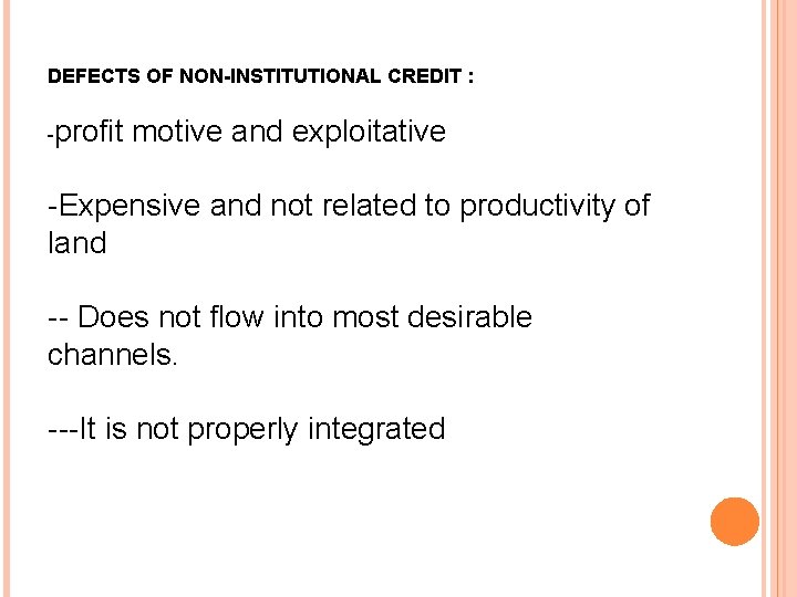 AGRICULTURAL FINANCE Prof Chithra Regis Agricultural credit is