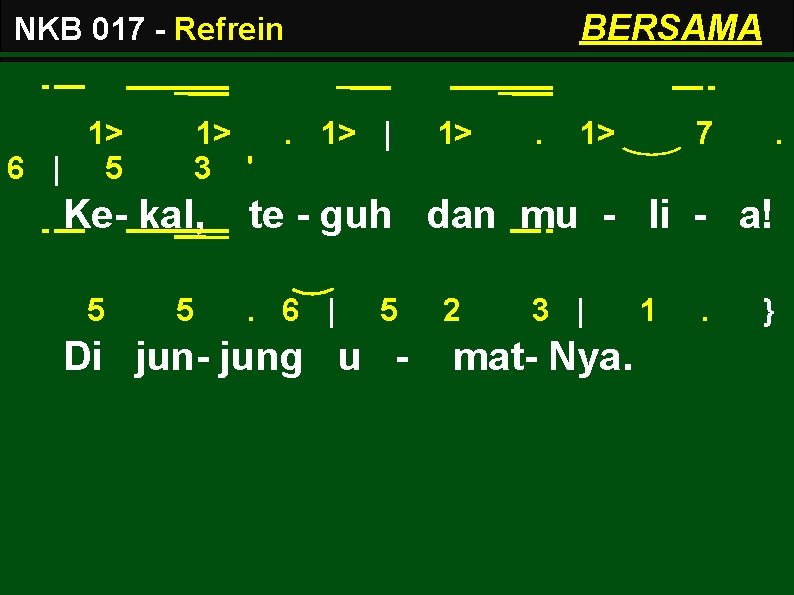 NKB 017 1 3 AGUNGLAH KASIH ALLAHKU Syair