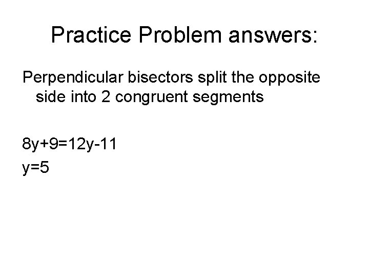 Chapter 5 Review Segments in Triangles Test Outline