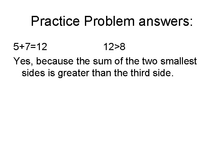 Chapter 5 Review Segments in Triangles Test Outline
