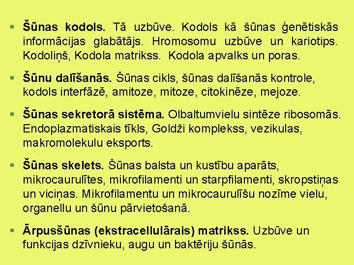 Ievads nu bioloij NA Dr biol Trs Selga