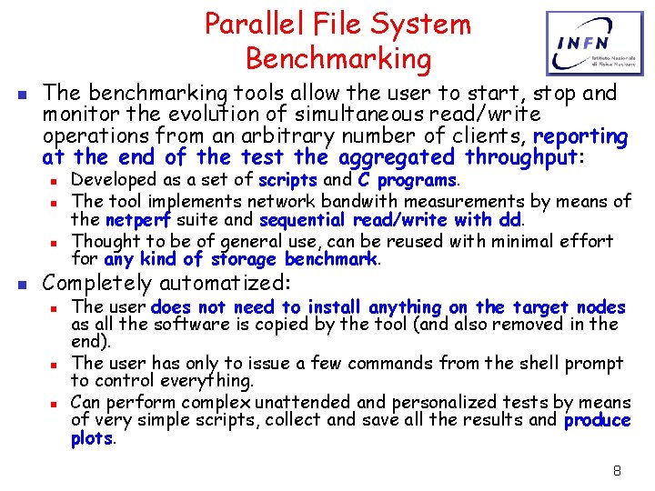 Parallel Filesystems for highperformance IO GPFS and Lustre