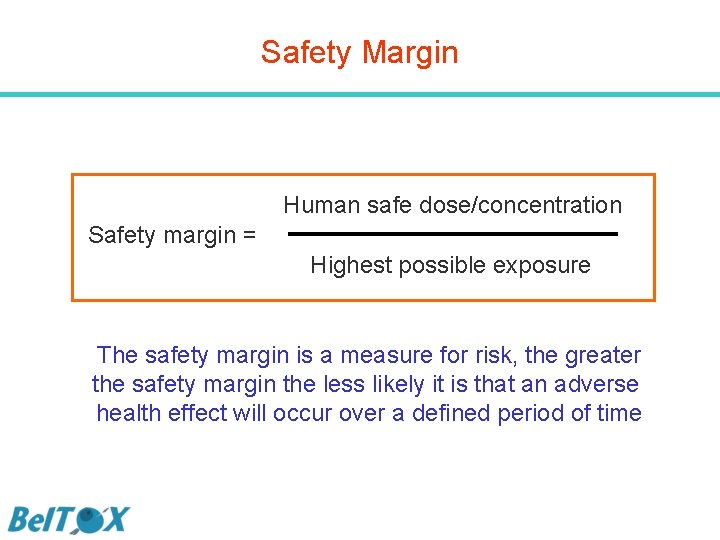 Beltox Seminar Part 5 3 Health Risk Assessment
