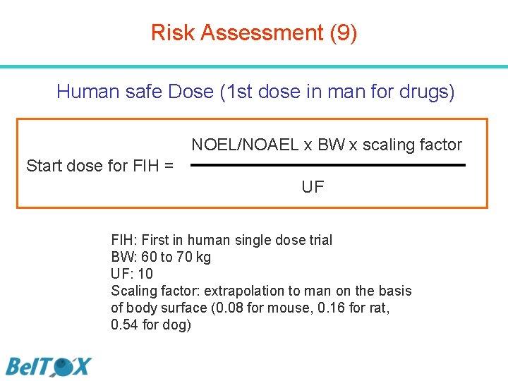 Beltox Seminar Part 5 3 Health Risk Assessment