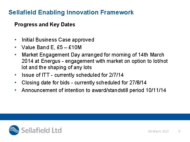 Sellafield Ltd Commercial Opportunities Stuart Wilson Supply Chain