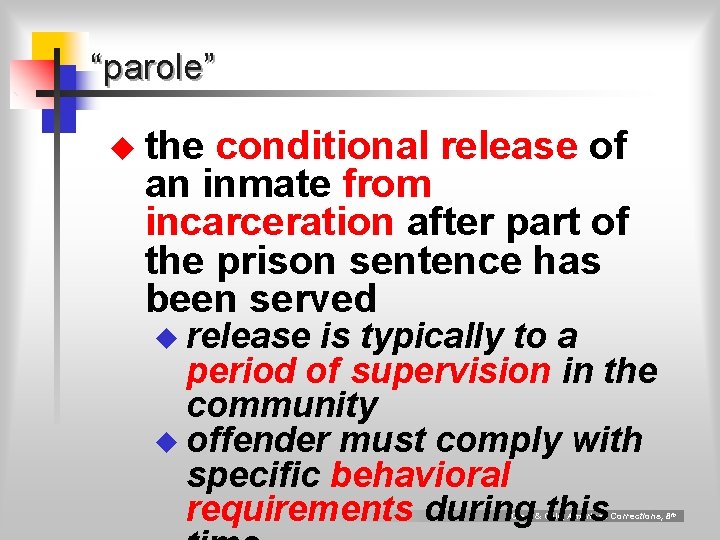 Chapter 15 Release from Incarceration Clear Cole American