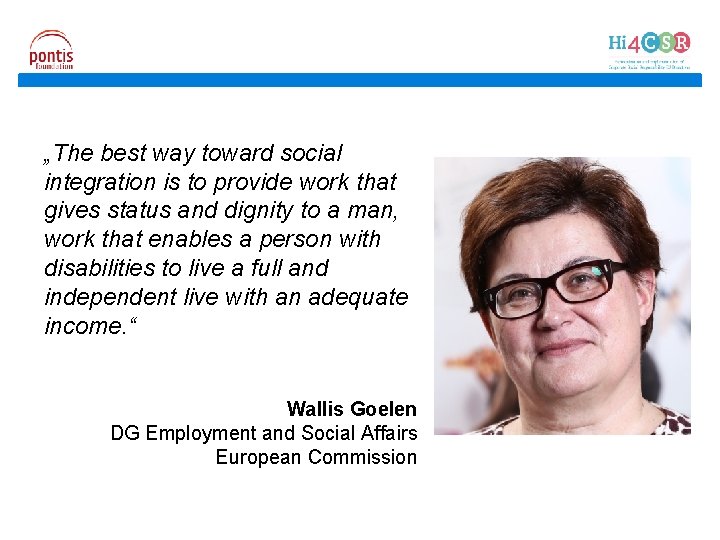 Diversity meets CSR Employment of persons with disabilities