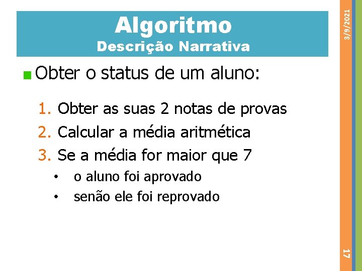 Cea Moraes Introduo Programao 392021 Contedo Algoritmos Representao