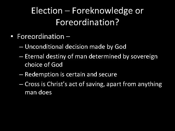 Salvation By Grace and Eternal Security Foundations for