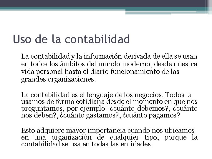 Conceptos bsicos de Contabilidad Msc Massiel Torres Objetivos