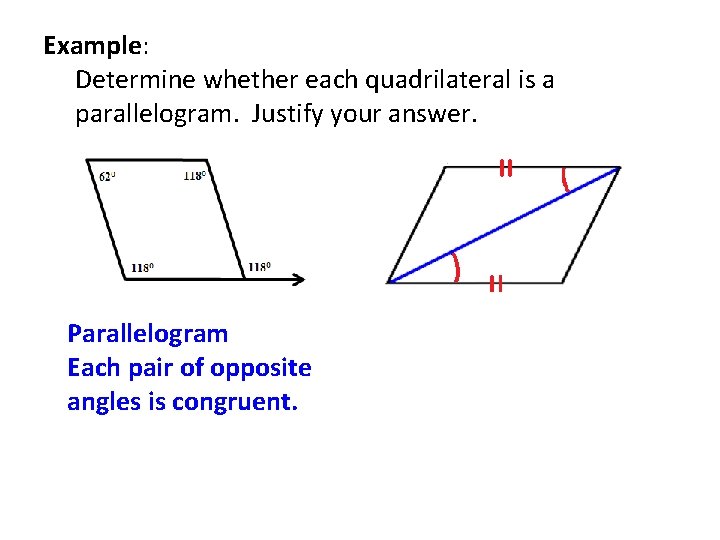 Advanced Geometry Polygons Lesson 3 Tests for Parallelograms