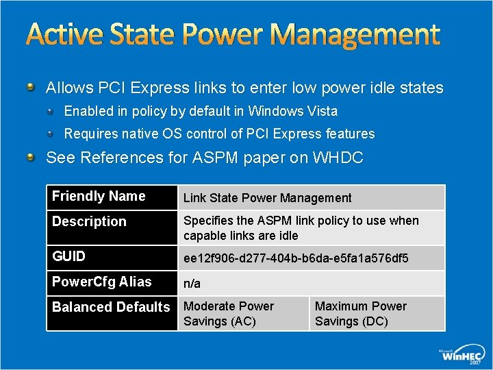 Power Optimizations For Windows Platforms Pat Stemen Senior