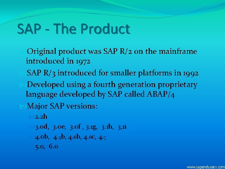 SAP ERP www sapendusers com What is ERP