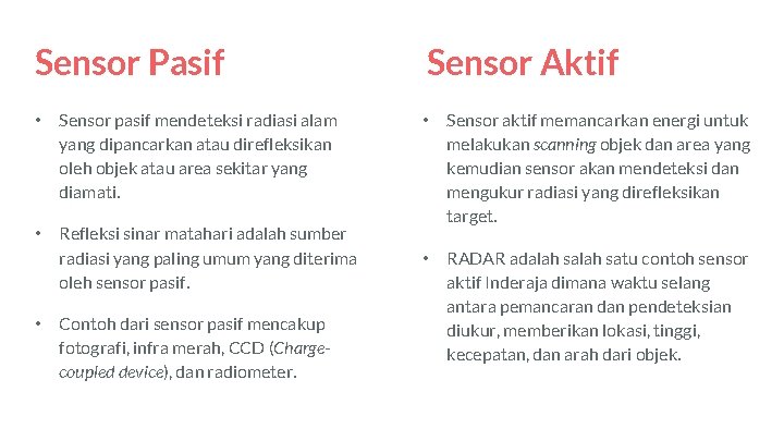 SIG Teknik Pengambilan Data Spasial Penginderaan Jarak Jauh