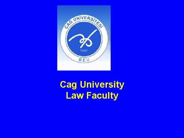 Cag University Law Faculty International Law I I