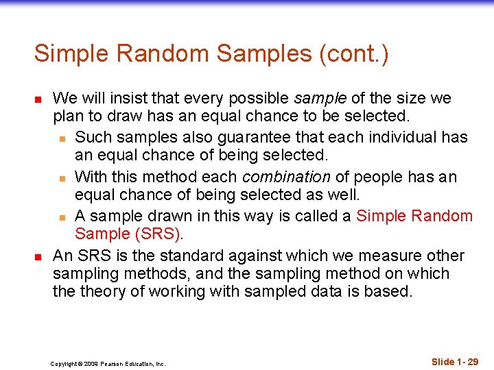 Chapter 12 Sample Surveys Copyright 2009 Pearson Education