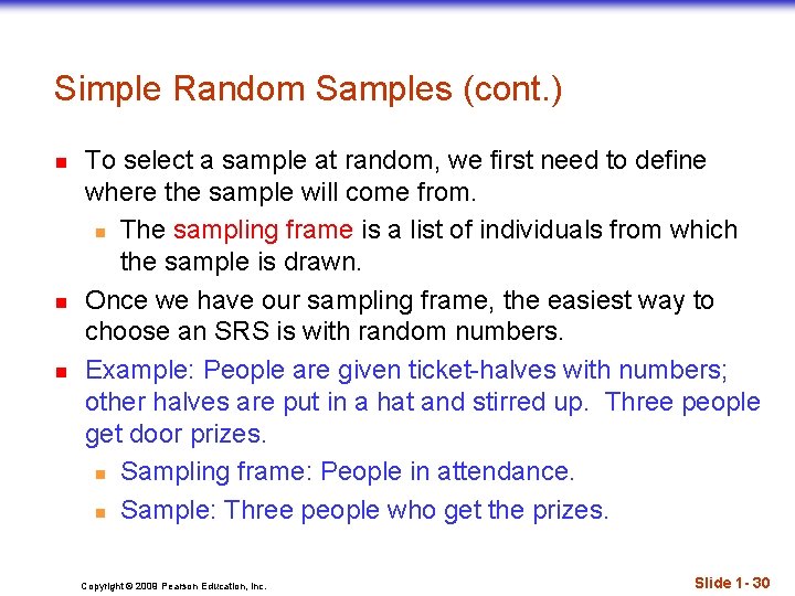 Chapter 12 Sample Surveys Copyright 2009 Pearson Education
