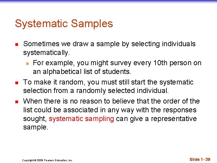 Chapter 12 Sample Surveys Copyright 2009 Pearson Education