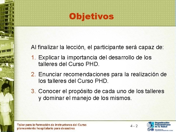 Taller para la formacin de instructores del Curso