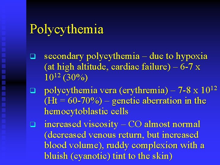 Red Blood Cells Anemia and Polycythemia Prof dr