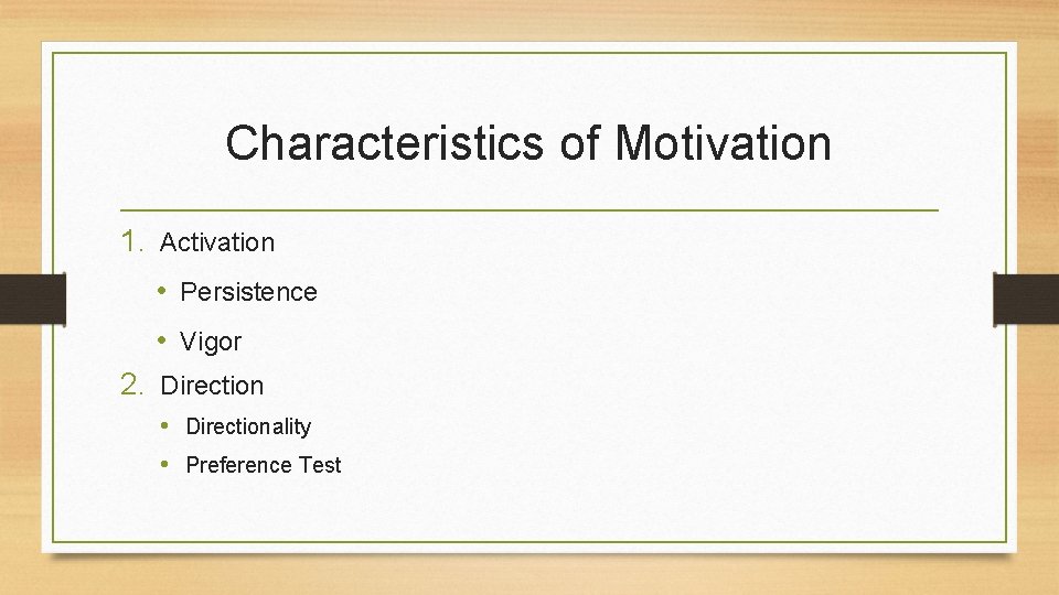 Chapter 1 Overview Conceptualizing and Measuring Motivation and