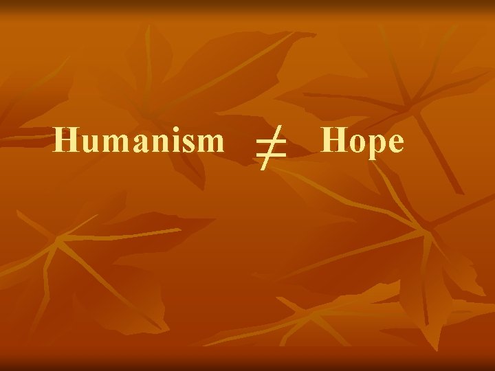 Hope and Humanism Genesis 9 11 Ayn Rand
