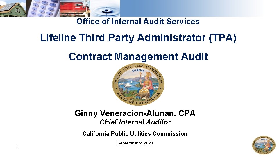 Office of Internal Audit Services Lifeline Third Party
