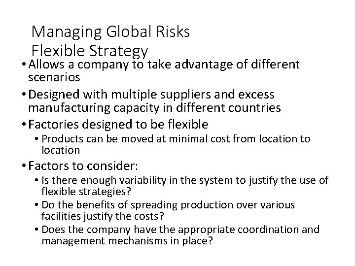 Lesson 5 Global Logistics and Risk Management 10