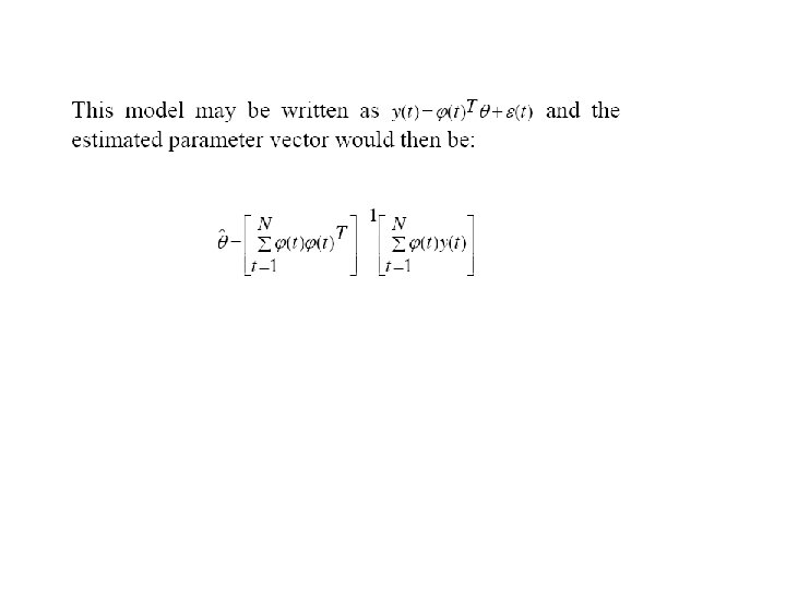 System identification and self regulating systems Discrete Equivalents