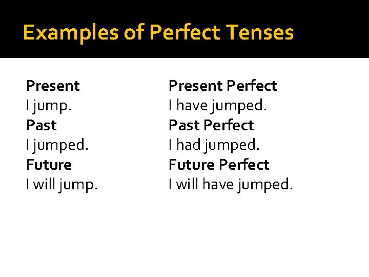 Verbs are action words They tell what it