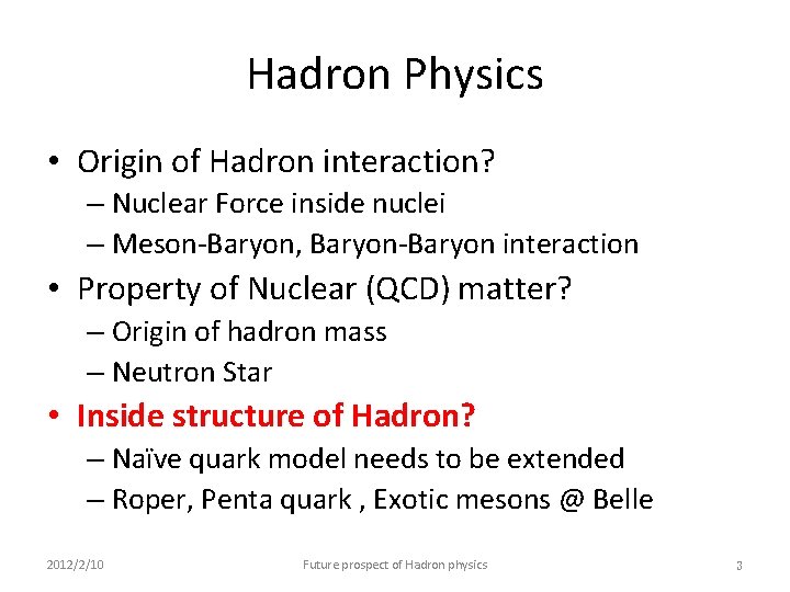 Hadron Spectroscopy with high momentum beam line at