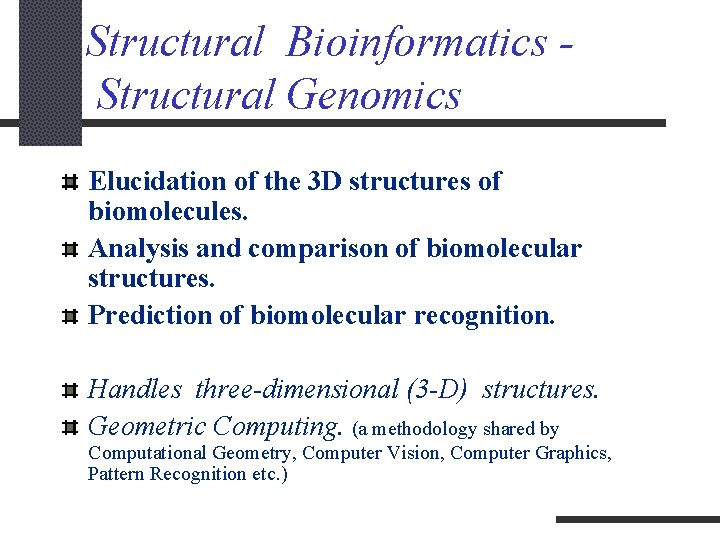 Structural Bioinformatics Workshop Max Shatsky Email maxshatspost tau