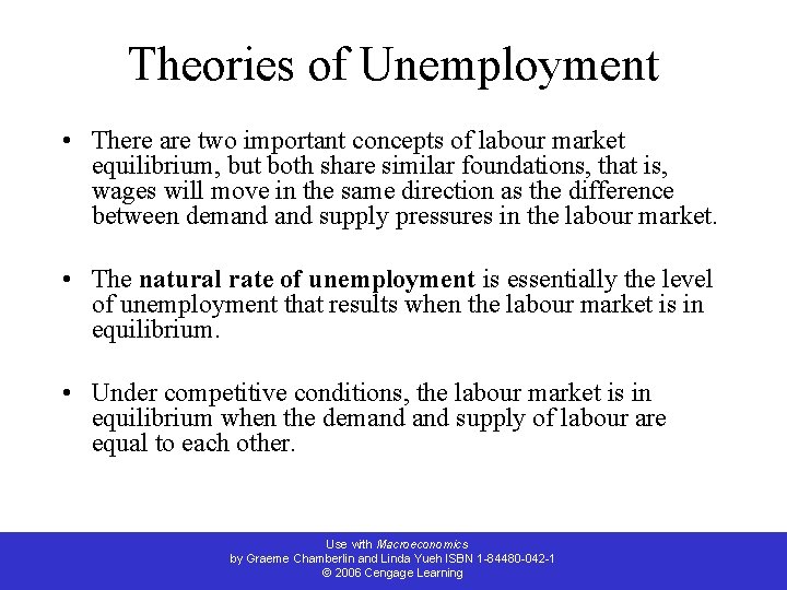 Macroeconomics Chamberlin and Yueh Chapter 10 Lecture slides