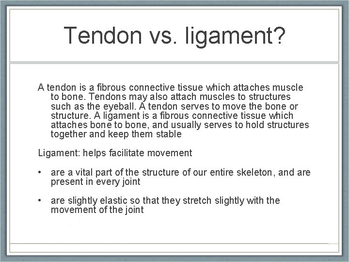 Muscles are effectors which enable movement to be