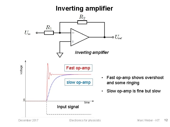 Electronics for physicists Lecture 4 Operational Amplifier December
