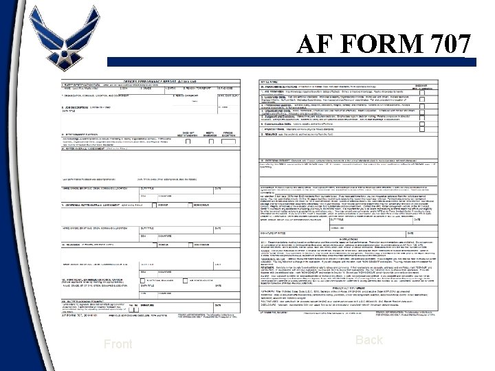 Officer Evaluation System Overview Airman Comprehensive Assessment ...