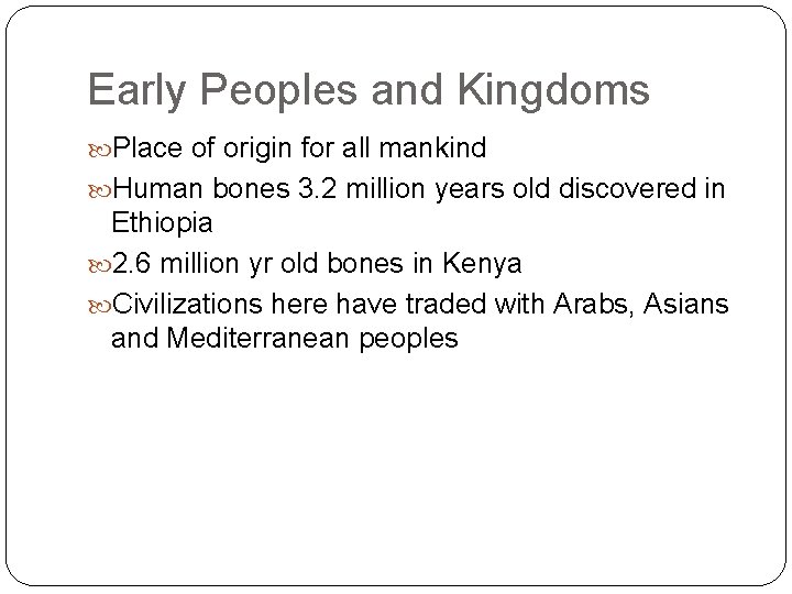 Chapter 21 Cultural Geography of Africa South of