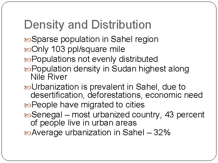 Chapter 21 Cultural Geography of Africa South of
