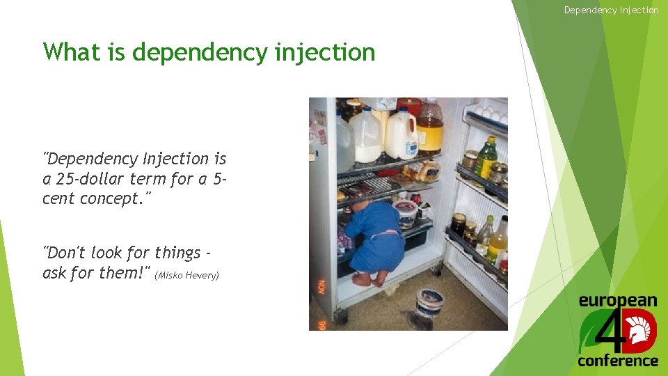 european conference Dependency injection How to decouple your